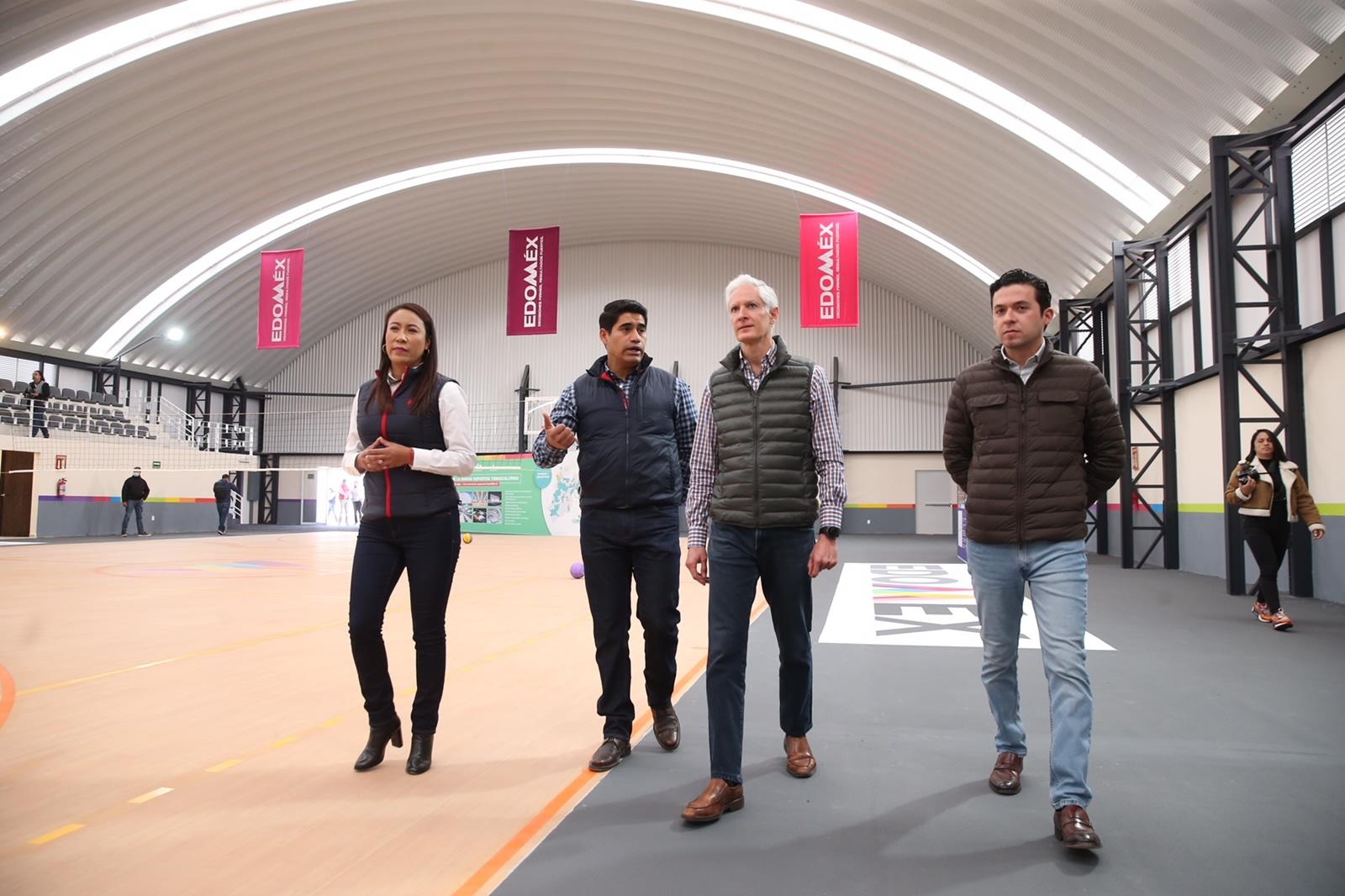 ENTREGA ALFREDO DEL MAZO LA UNIDAD DEPORTIVA DE TEMASCALCINGO QUE PROMUEVE LA INTEGRACIÓN Y LA ...